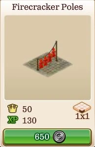 Firecracker Poles (Decoration) | Gardens of Time Wiki | Fandom