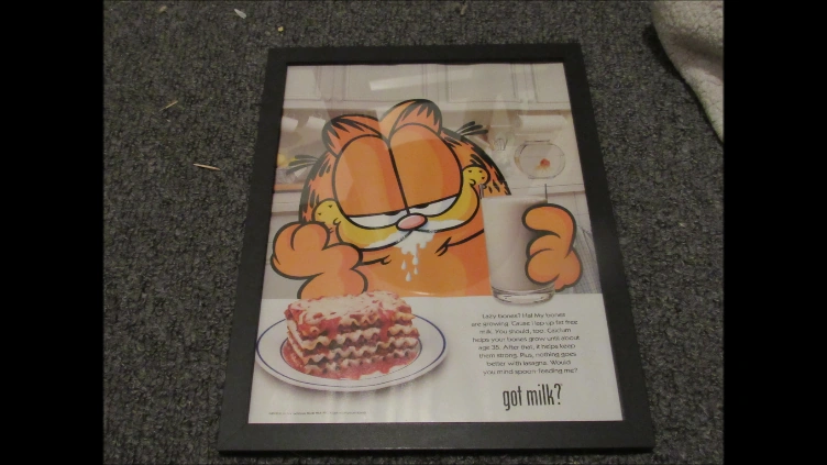 Garfield Got Milk? Magazine Ad | Garfield Collectibles Wiki | Fandom