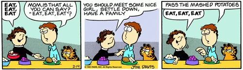 February 14 | Garfield Comic Strips Wiki | Fandom