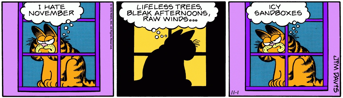 November 1 | Garfield Comic Strips Wiki | Fandom