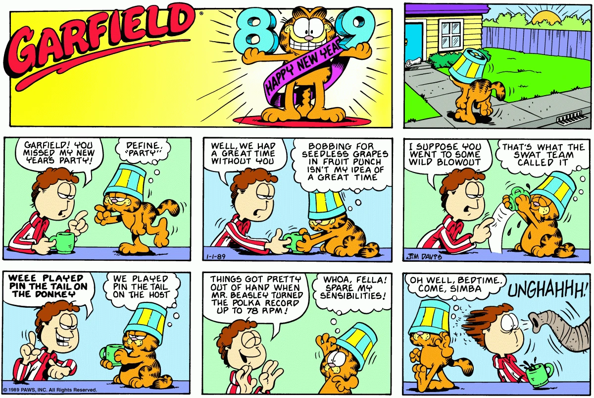 1989 | Garfield Comic Strips Wiki | Fandom