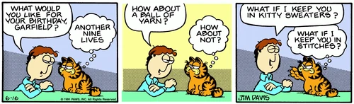 June 16 | Garfield Comic Strips Wiki | Fandom