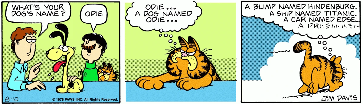 August 10 | Garfield Comic Strips Wiki | Fandom
