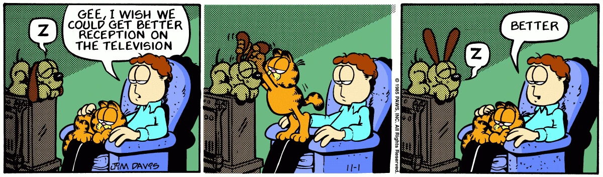 Garfield, November 1985 comic strips | Garfield Wiki | Fandom