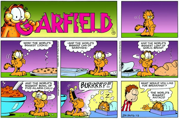Garfield, July 2005 comic strips | Garfield Wiki | Fandom