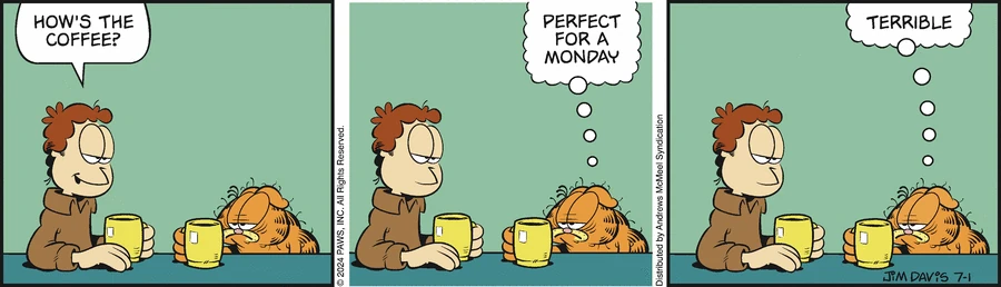 Garfield, July 2024 comic strips | Garfield Wiki | Fandom