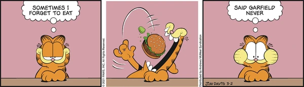 Garfield, March 2021 comic strips | Garfield Wiki | Fandom