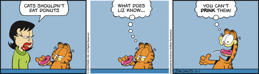Garfield, November 2024 comic strips | Garfield Wiki | Fandom