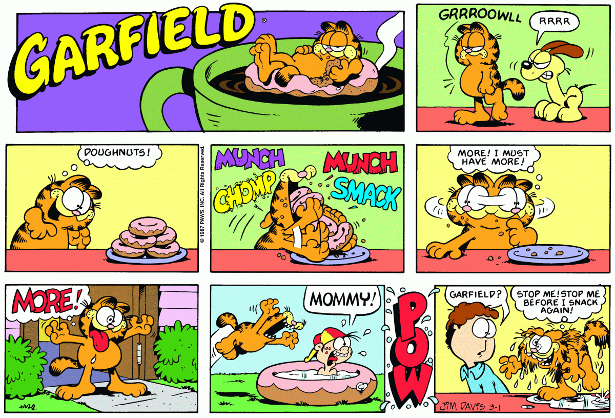Garfield, March 1987 comic strips | Garfield Wiki | Fandom