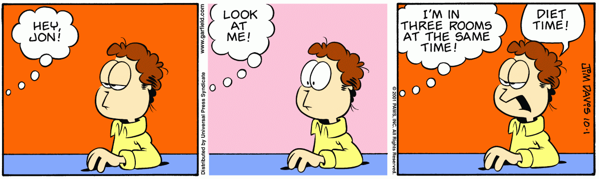 Garfield, October 2001 comic strips | Garfield Wiki | Fandom