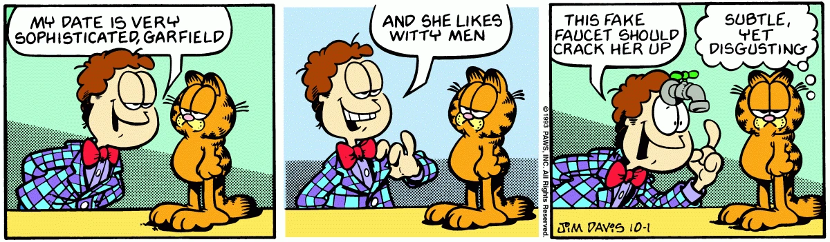 Garfield, October 1993 comic strips | Garfield Wiki | Fandom