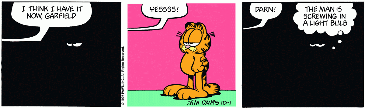 Garfield, October 1997 comic strips | Garfield Wiki | Fandom