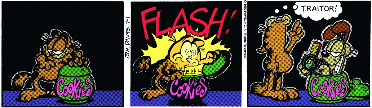 Garfield, July 1993 comic strips | Garfield Wiki | Fandom