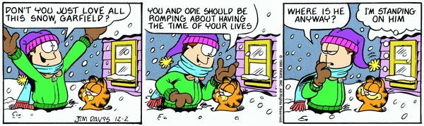 Garfield, December 1988 comic strips | Garfield Wiki | Fandom