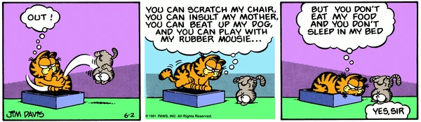 Garfield, June 1981 comic strips | Garfield Wiki | Fandom