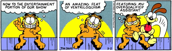 Garfield, March 1989 comic strips | Garfield Wiki | Fandom