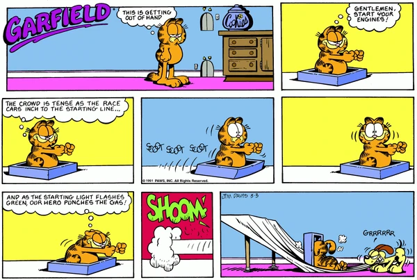 Garfield, March 1991 comic strips | Garfield Wiki | Fandom