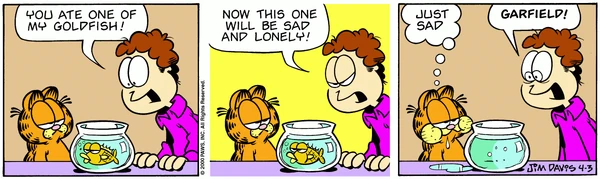Garfield, April 2000 comic strips | Garfield Wiki | Fandom