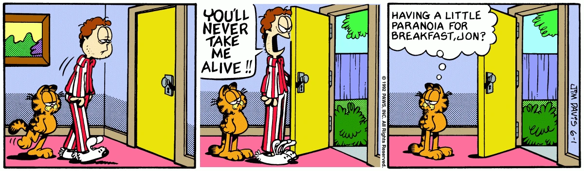 Garfield, June 1992 comic strips | Garfield Wiki | Fandom