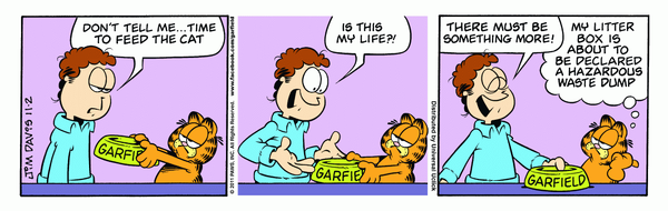 Garfield, November 2011 comic strips | Garfield Wiki | Fandom