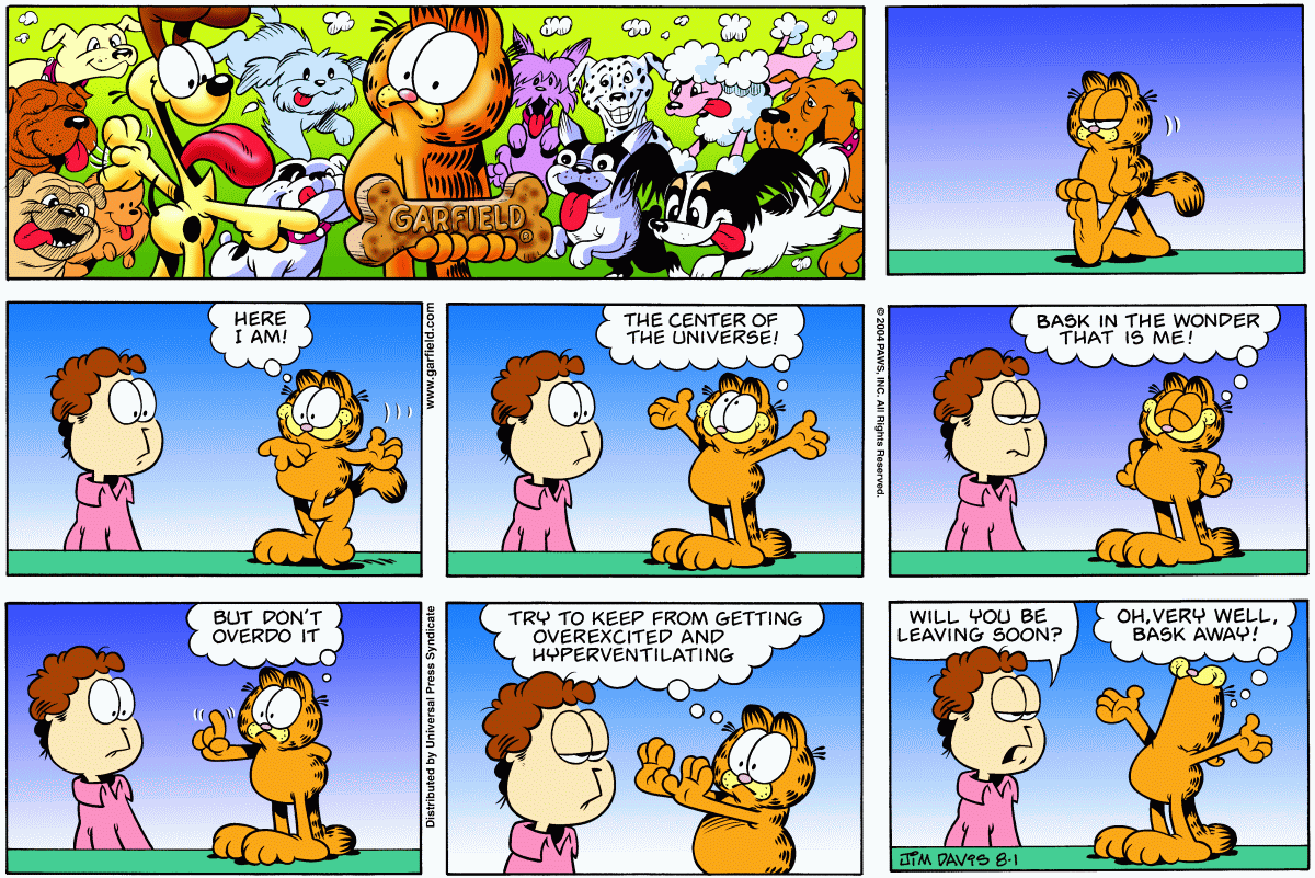 Garfield, August 2004 comic strips | Garfield Wiki | Fandom