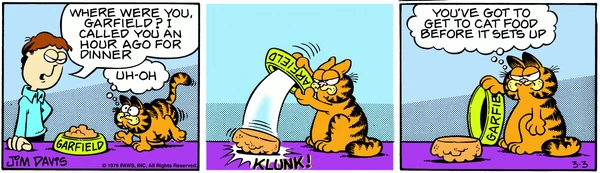 Garfield, March 1979 comic strips | Garfield Wiki | Fandom
