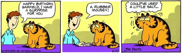 Garfield, June 1978 comic strips | Garfield Wiki | Fandom
