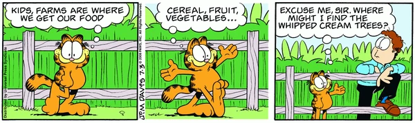 Garfield, July 2008 comic strips | Garfield Wiki | Fandom