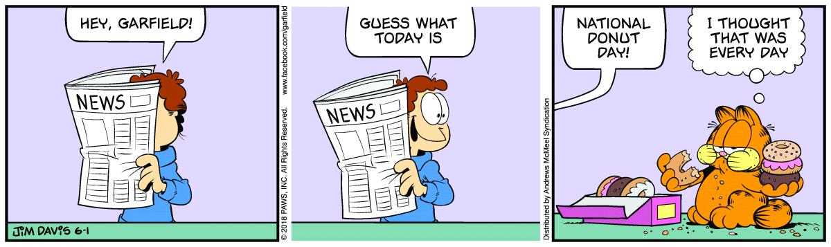 Garfield Newspaper Cartoons