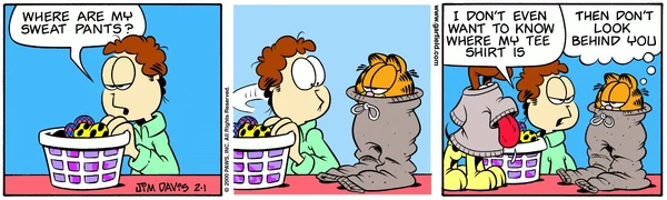 Garfield, February 2000 comic strips | Garfield Wiki | Fandom