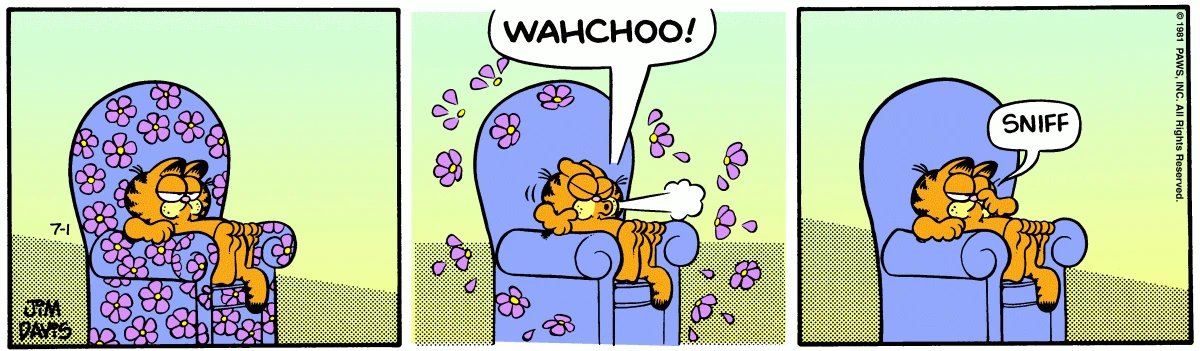 Garfield, July 1981 comic strips | Garfield Wiki | Fandom
