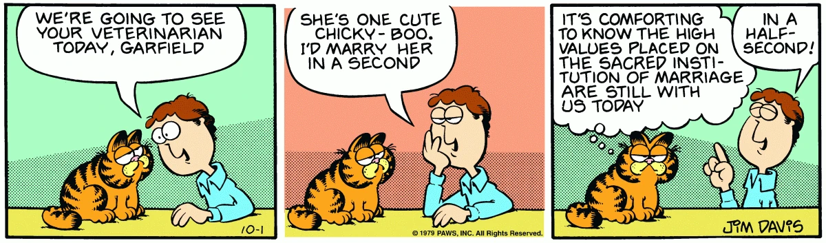 Garfield, October 1979 comic strips | Garfield Wiki | Fandom