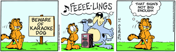 Garfield, July 2007 comic strips | Garfield Wiki | Fandom