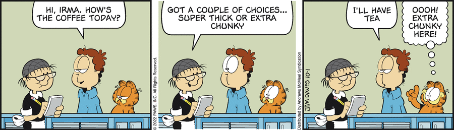 Garfield, October 2022 comic strips | Garfield Wiki | Fandom