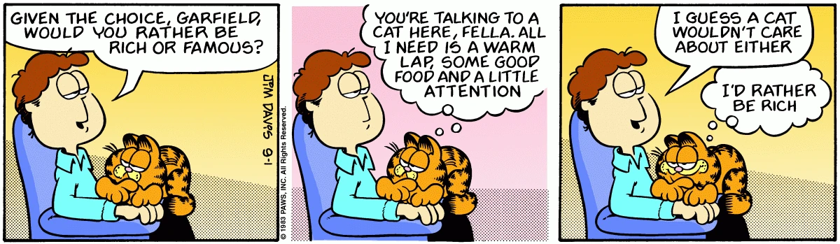 Garfield, September 1983 comic strips | Garfield Wiki | Fandom
