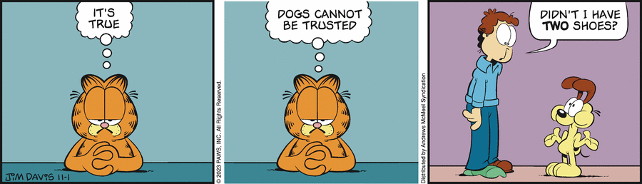 Garfield, November 2023 comic strips | Garfield Wiki | Fandom