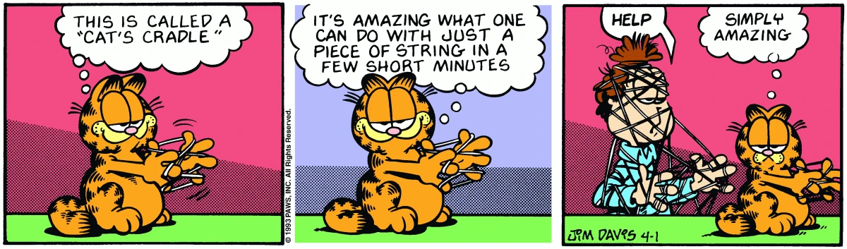 Garfield, April 1993 comic strips | Garfield Wiki | Fandom