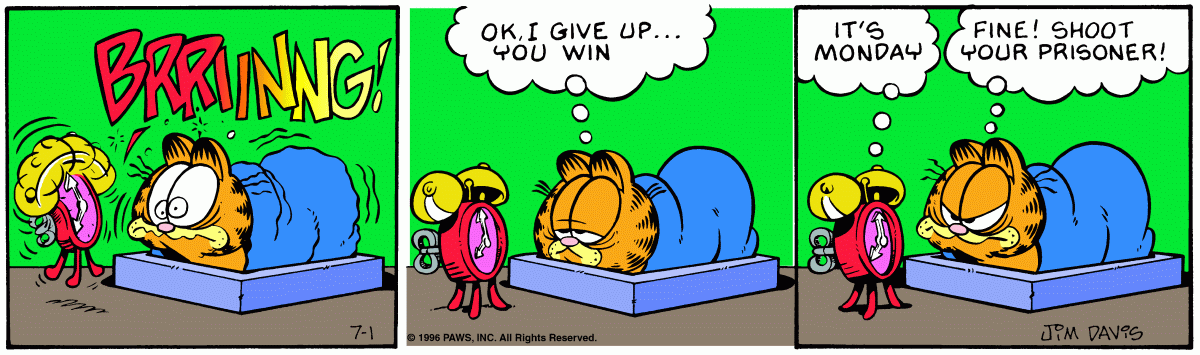 Garfield, July 1996 comic strips | Garfield Wiki | Fandom