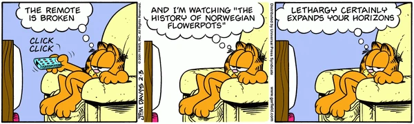 Garfield, February 2001 comic strips | Garfield Wiki | Fandom