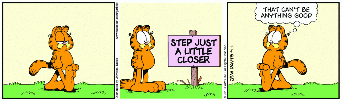 Garfield, April 2013 comic strips | Garfield Wiki | Fandom