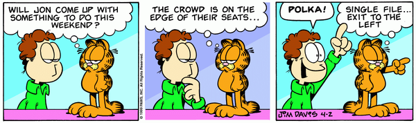 Garfield, April 1999 comic strips | Garfield Wiki | Fandom