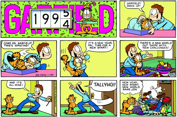 Garfield, January 1995 comic strips | Garfield Wiki | Fandom