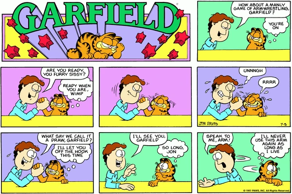 Garfield, July 1983 comic strips | Garfield Wiki | Fandom