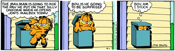 Garfield, April 1985 comic strips | Garfield Wiki | Fandom