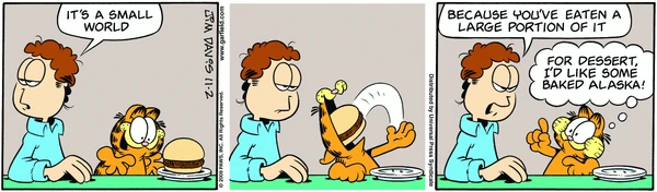 Garfield, November 2009 comic strips | Garfield Wiki | Fandom
