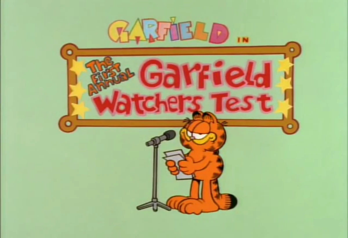The First Annual Garfield Watchers Test | Garfield Wiki | Fandom