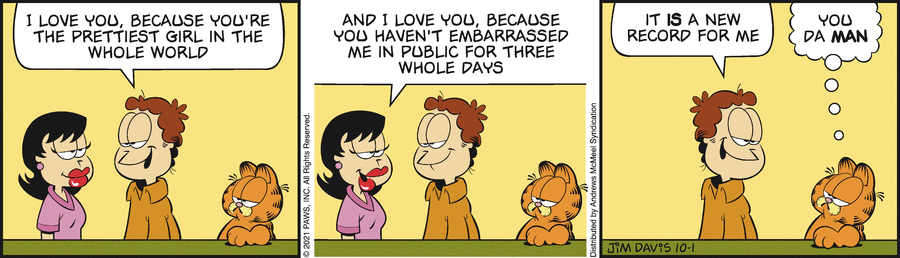 Garfield, October 2021 comic strips | Garfield Wiki | Fandom