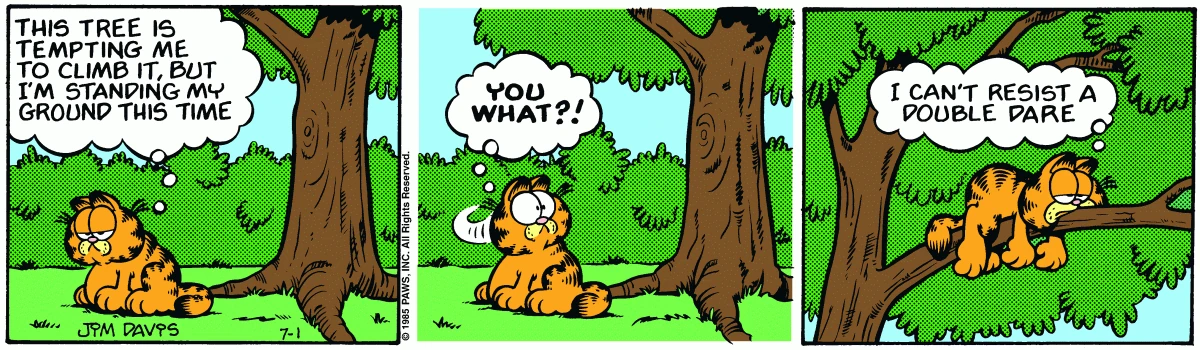 Garfield, July 1985 comic strips | Garfield Wiki | Fandom