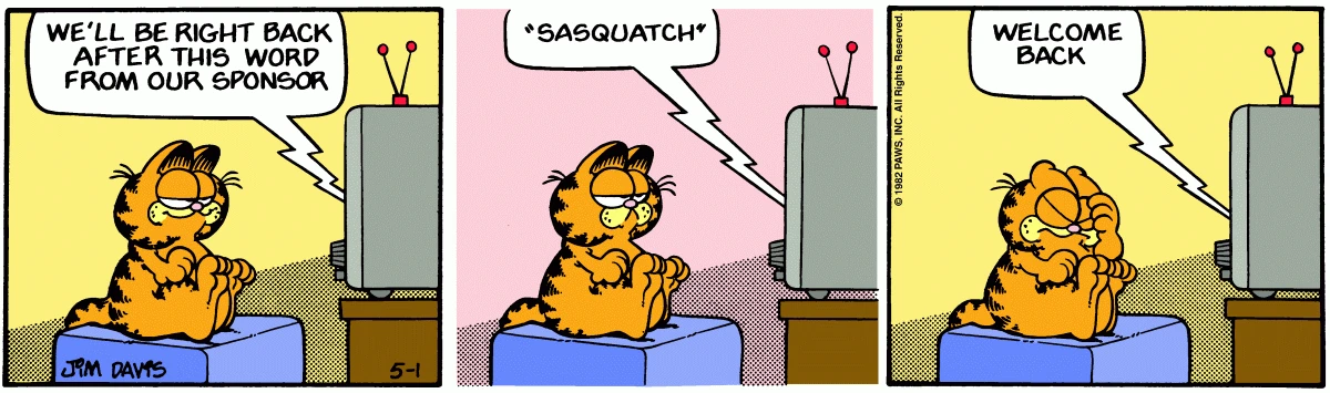 Garfield, May 1982 comic strips | Garfield Wiki | Fandom