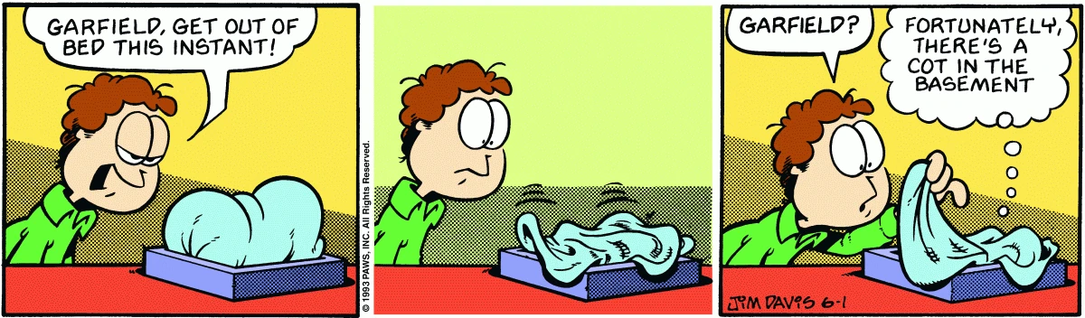 Garfield, June 1993 comic strips | Garfield Wiki | Fandom